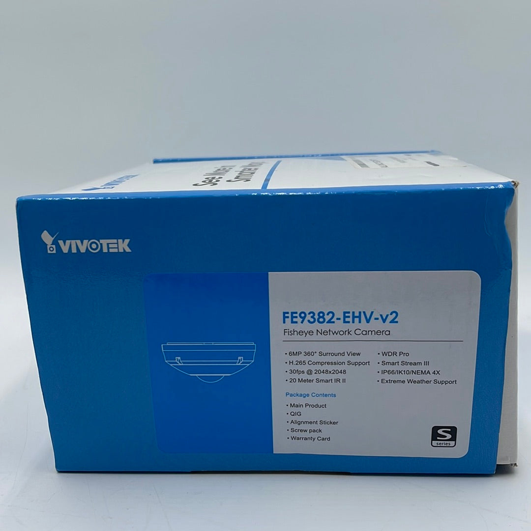 New Vivotek FE9382-EHV-V2 Outdoor Network Fisheye Dome Camera with Nig ... New Vivotek FE9382-EHV-V2 Outdoor Network Fisheye Dome Camera with Nig ...