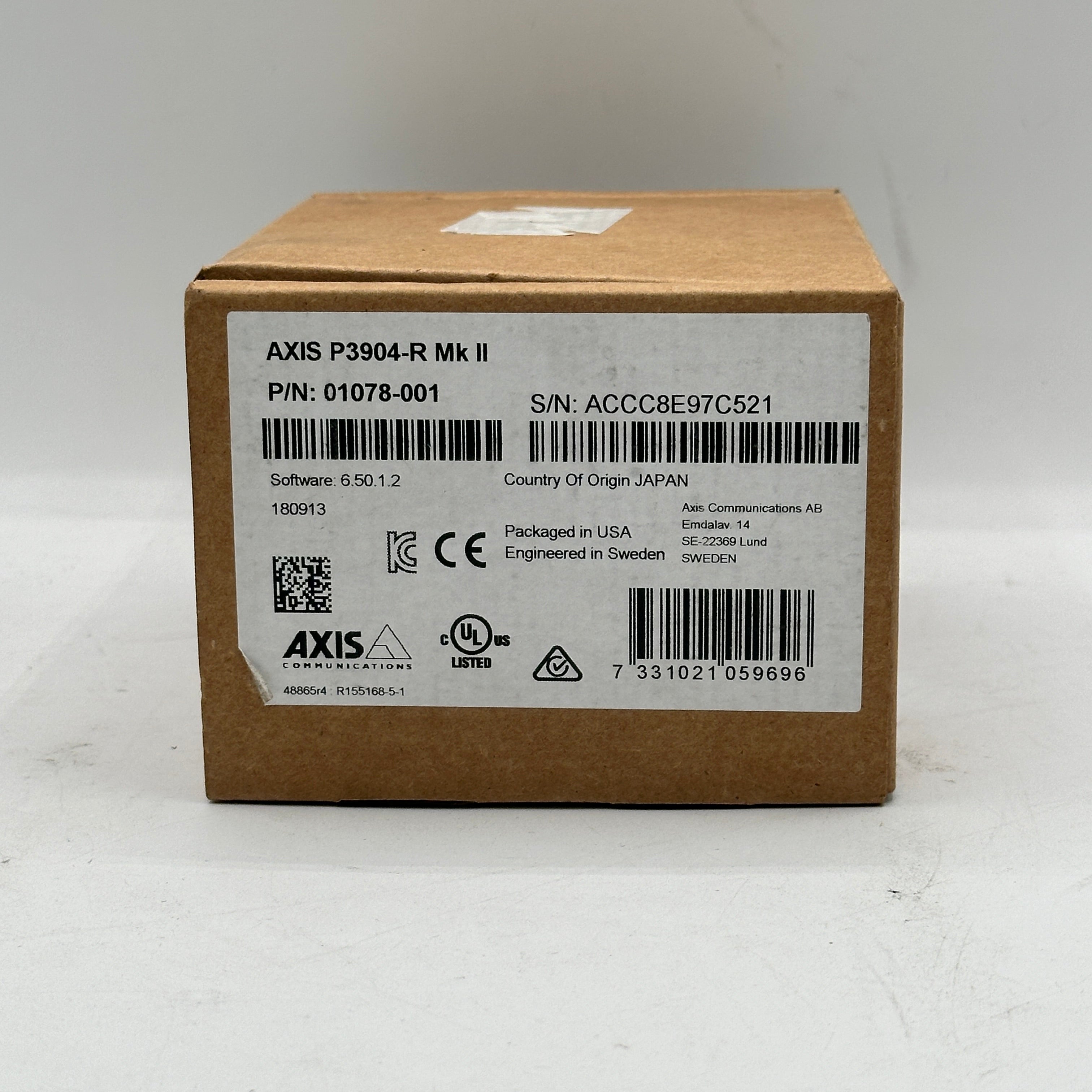 New Axis P3904-R Mk II Network Camera 01078-001 – PayMore Chelsea